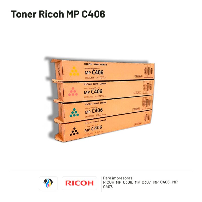 Toner Ricoh MPC406 para Ricoh 306 406 • Nuevo