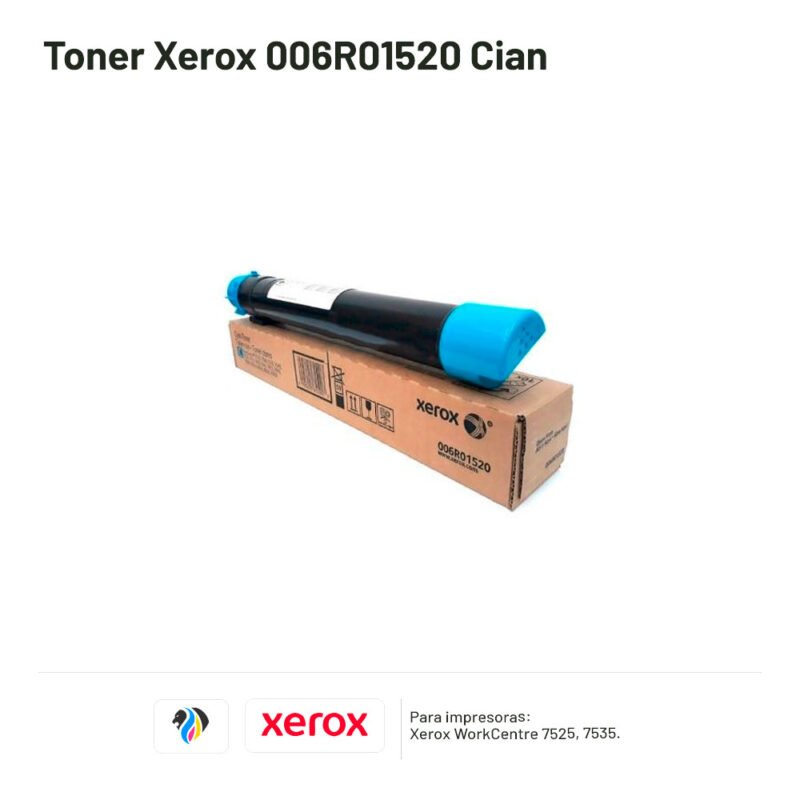 Toner Xerox 006R01520 para 7525 7535 Cian • Nuevo