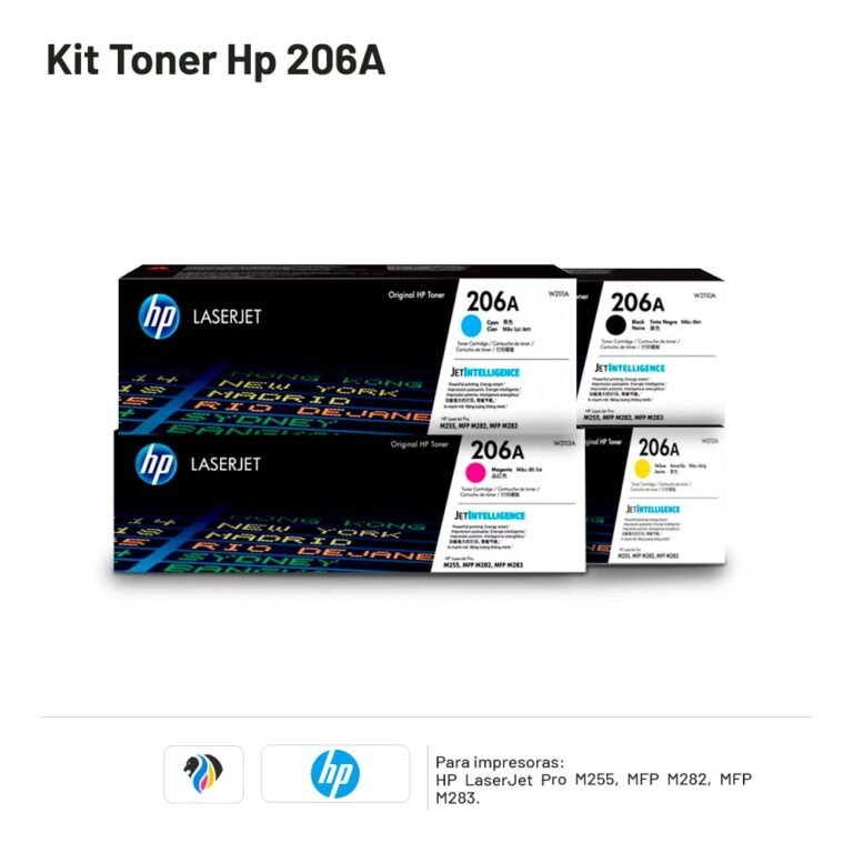 Kit Toner HP 206A para M255 283 • Nuevo