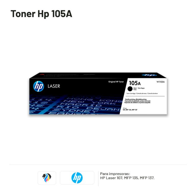 Toner HP 105A Negro para 107A 135A 137FNW • Nuevo
