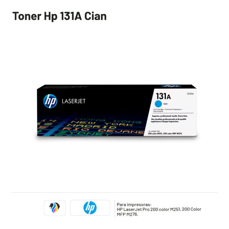 Toner HP 131A Cian para 200 251 276 • Nuevo