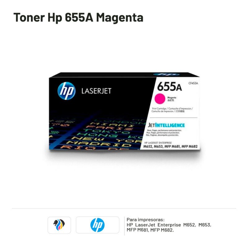 Toner HP 655A Magenta para M652 653 681 682 • Nuevo