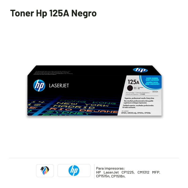 Toner HP 125A Negro para CP1215 • Nuevo
