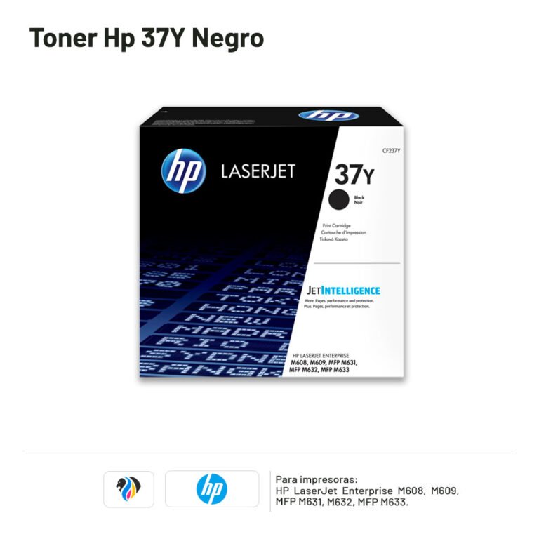 Toner HP 37Y Negro para M608 609 631 632 • Nuevo