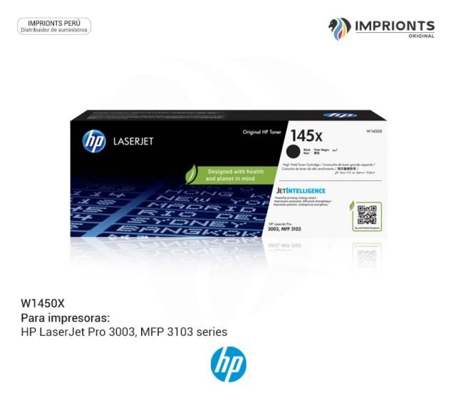 TONER HP 145X NEGRO PARA 3001 3101 3003 3103 3104 • Nuevo