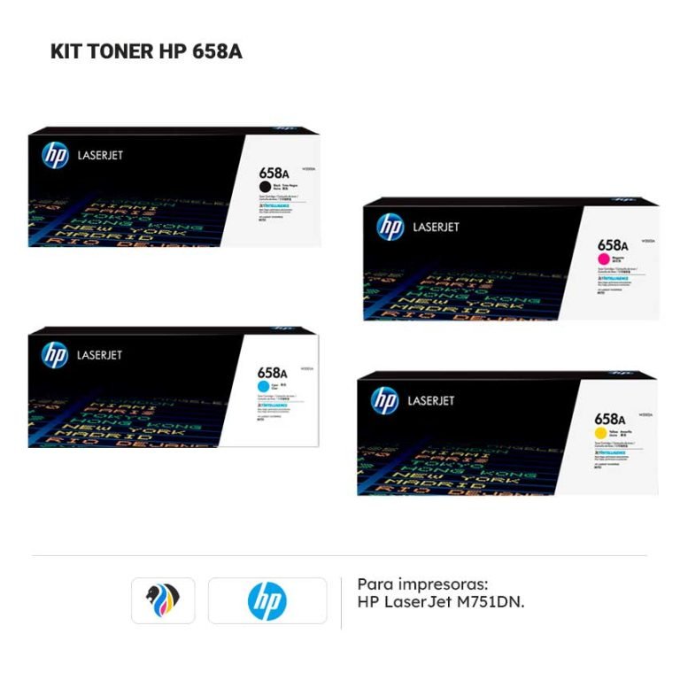 Kit Toner Hp 658A Para M751 • Nuevo
