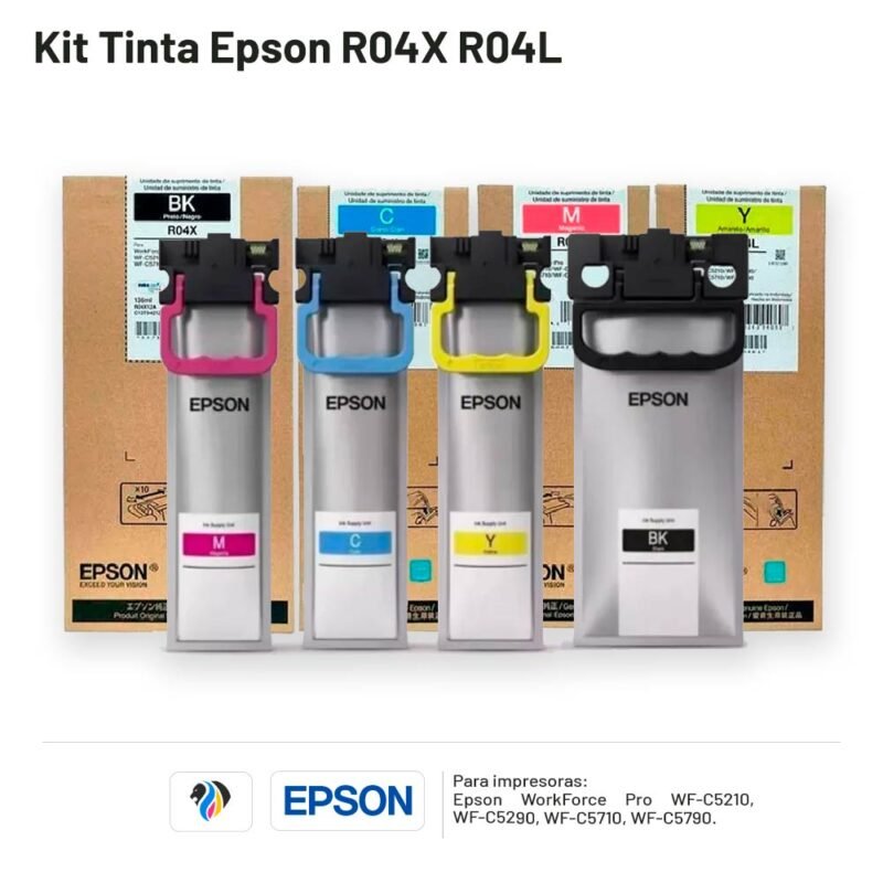 Kit Tinta Epson R04X R04L para C5210 5290 • Nuevo