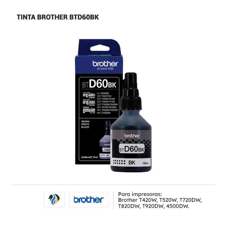 TINTA BROTHER BTD60BK PARA 310 510 710 810 910 • Nuevo
