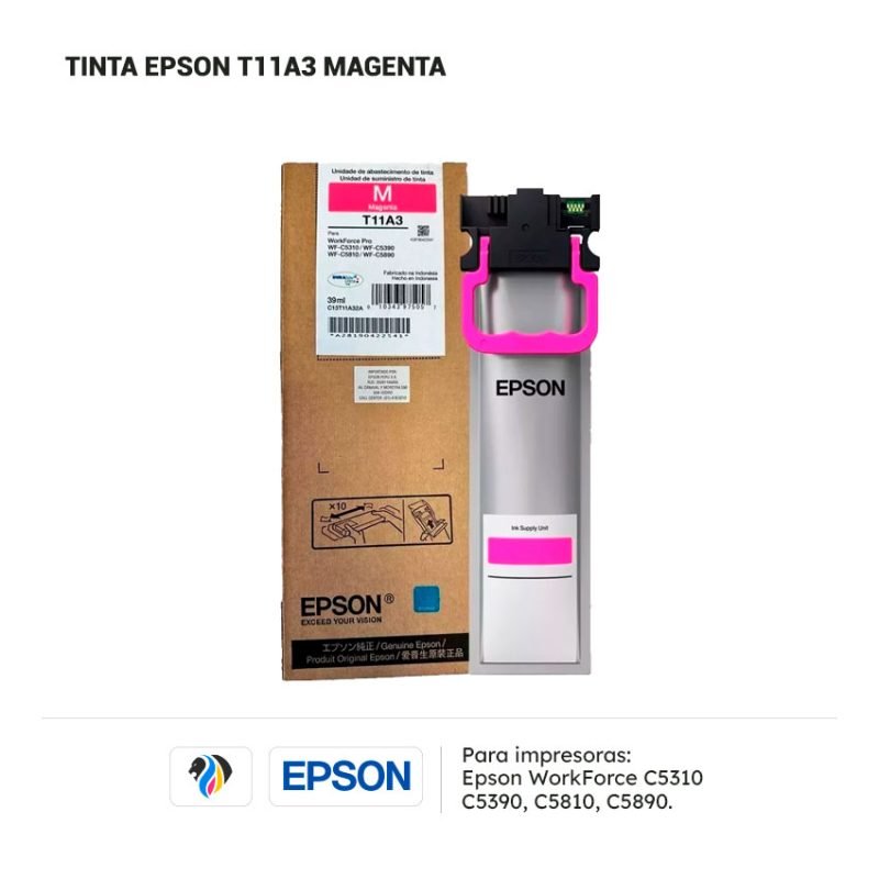 TINTA EPSON T11A3 MAGENTA PARA 5310 5390 5810 5890 Nuevo