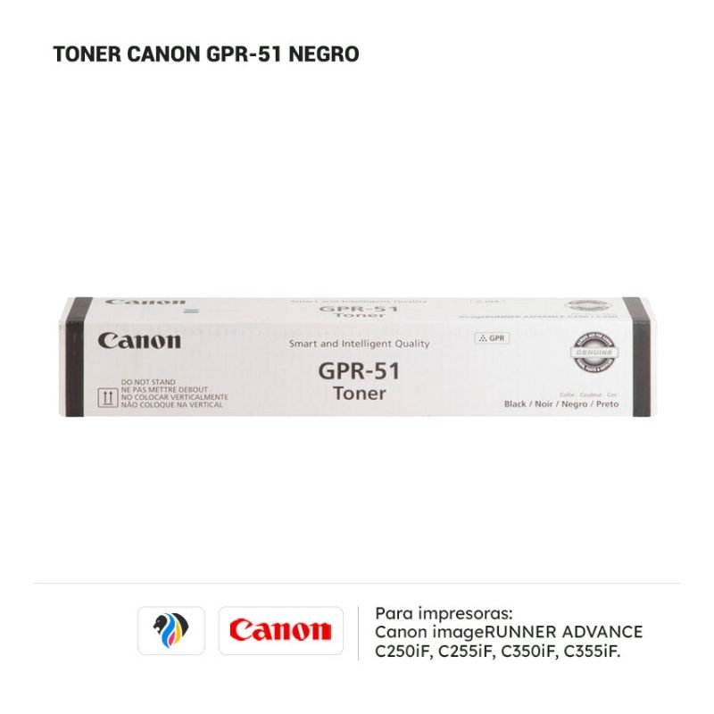Toner Canon GPR-51 Negro para 250 255 350 355 • Nuevo