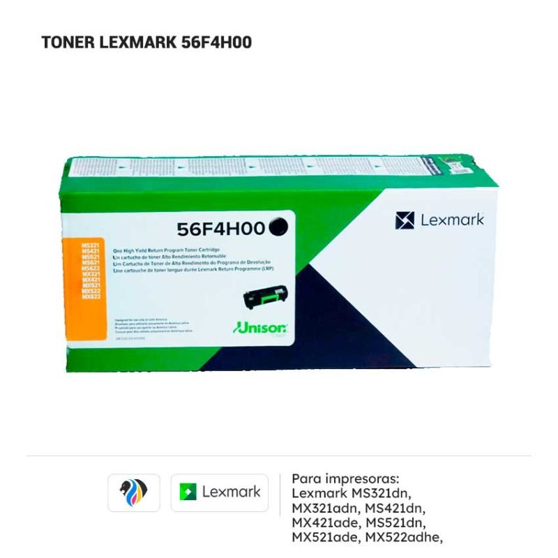 Toner Lexmark 56F4H00 para 321 421 521 621 622 • Nuevo