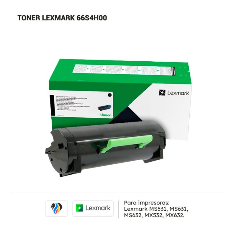 Toner Lexmark 66S4H00 para 531 532 631 632 • Nuevo