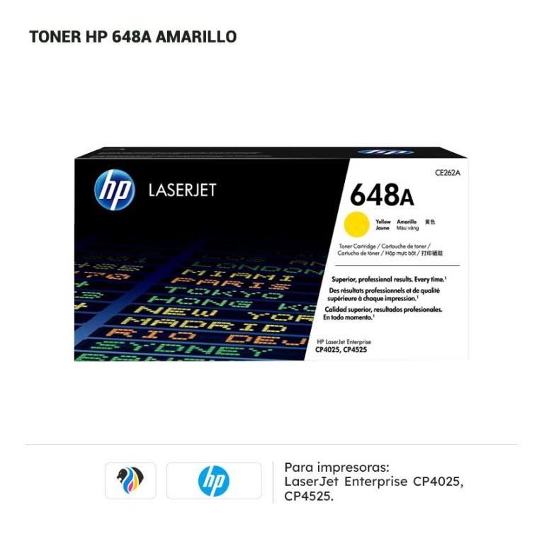 Toner HP 648A Amarillo para CP4025 • Nuevo