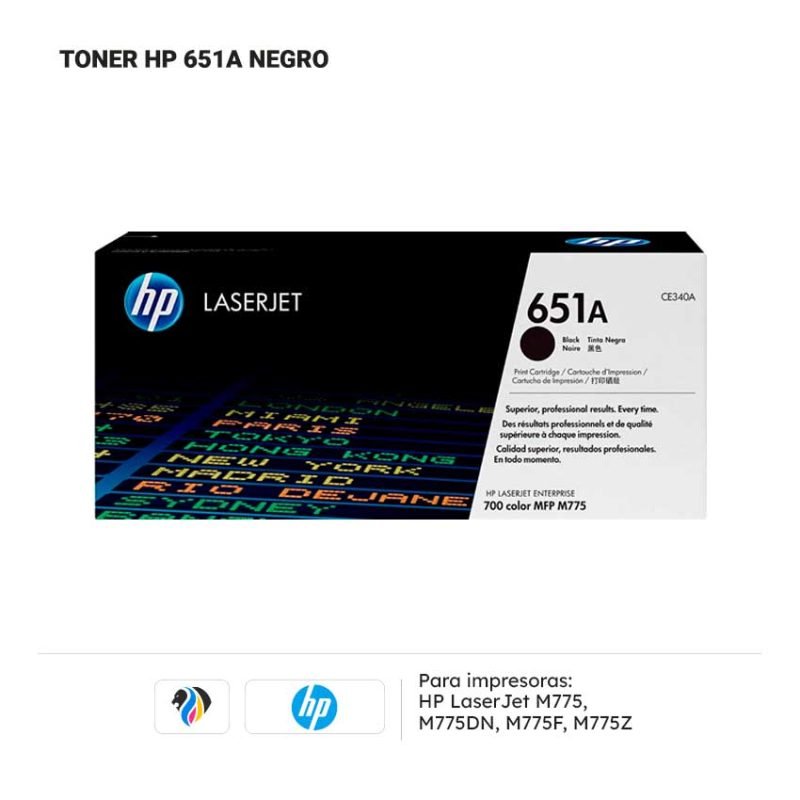 Toner HP 651A Negro para M775 • Nuevo