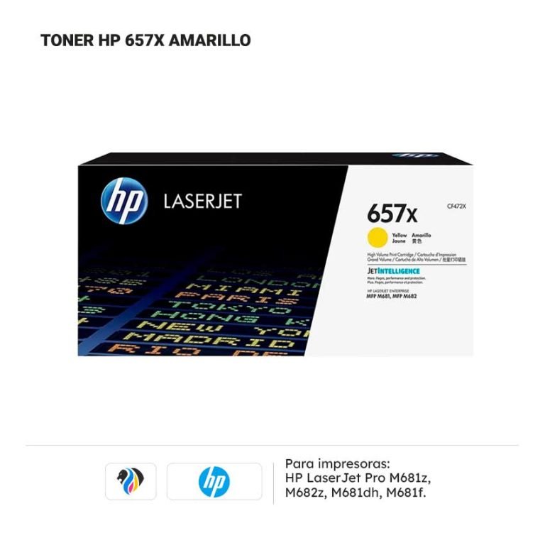 Toner HP 657X Amarillo para M681Z 682 • Nuevo