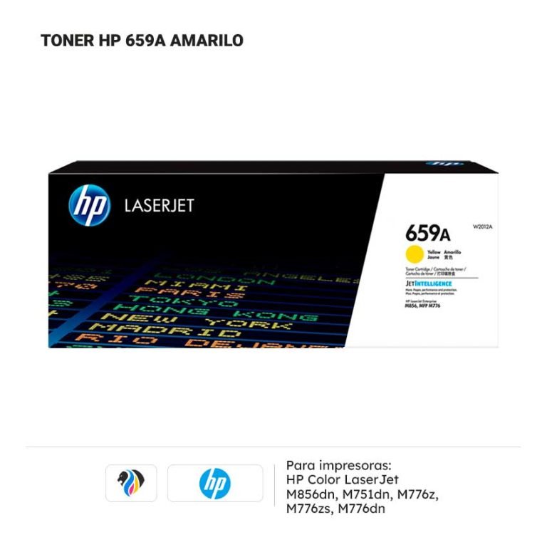 Toner HP 659A Amarillo para M856dn M751 • Nuevo