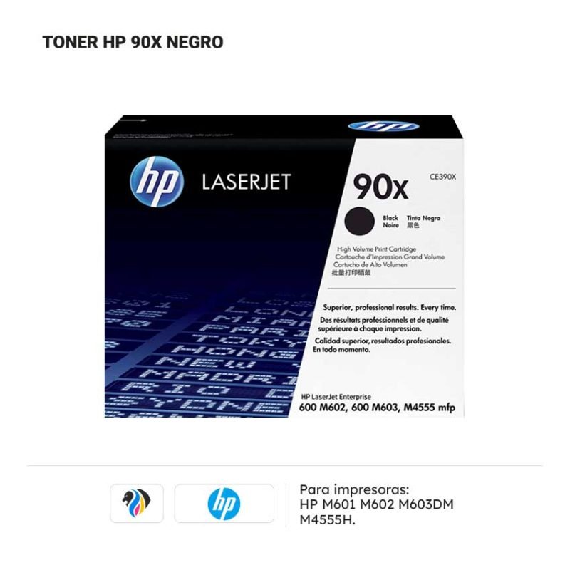 Toner HP 90X Negro para M601 602 • Nuevo