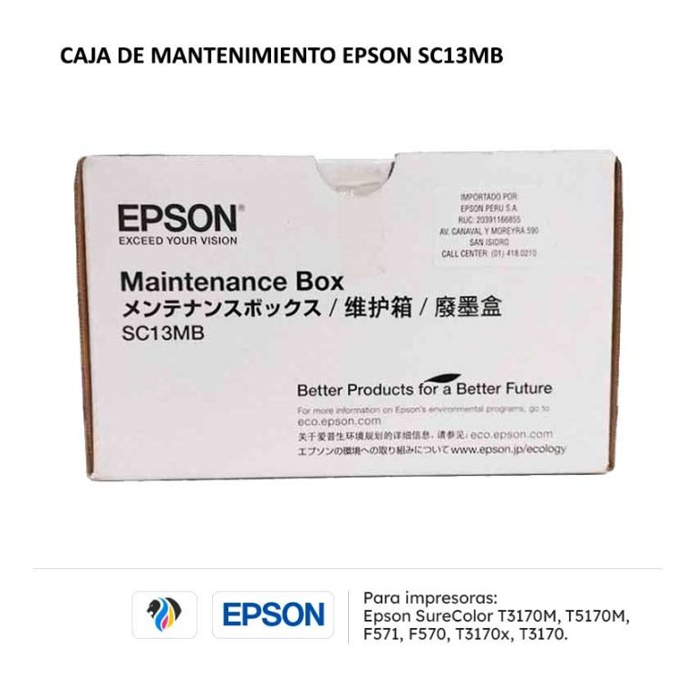 Caja de Mantenimiento Epson SC13MB para T3170 5170 • Nuevo