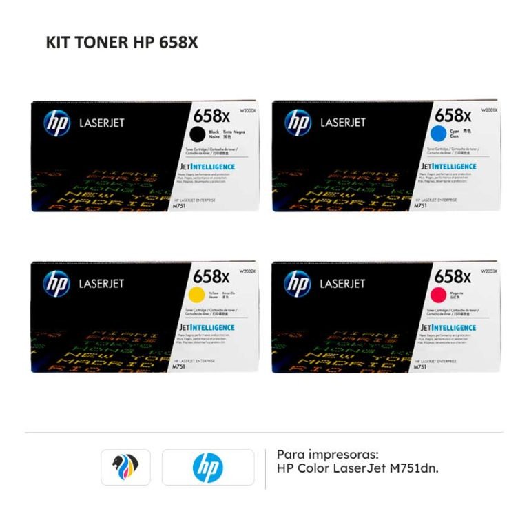 Kit Toner Hp 658X Para M751 • Nuevo