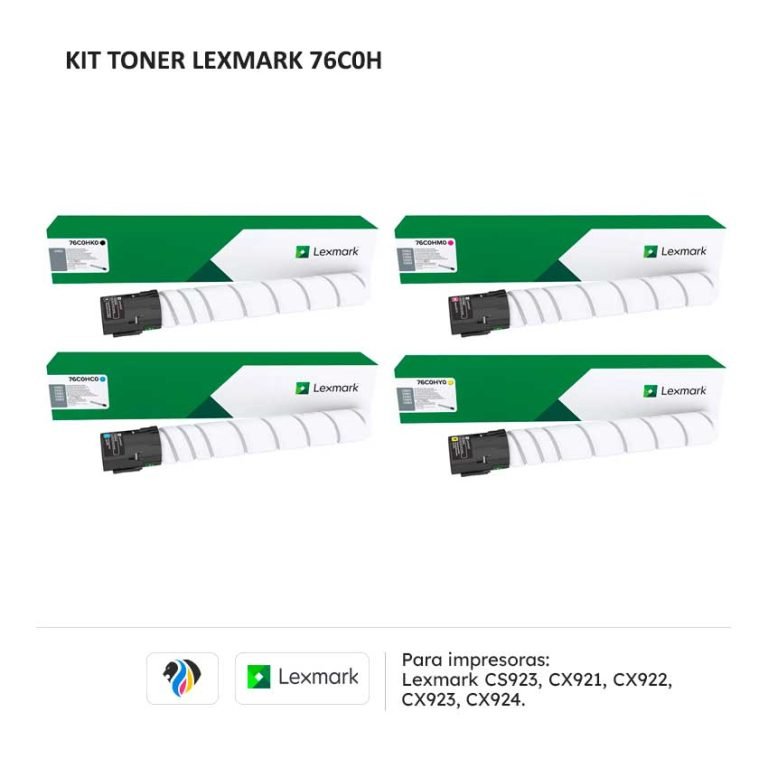 Kit Toner Lexmark 76C0H para 921 922 923 924 • Nuevo