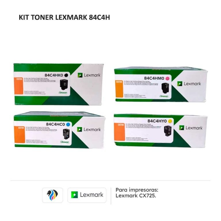 Kit Toner Lexmark 84C4H para 725 • Nuevo