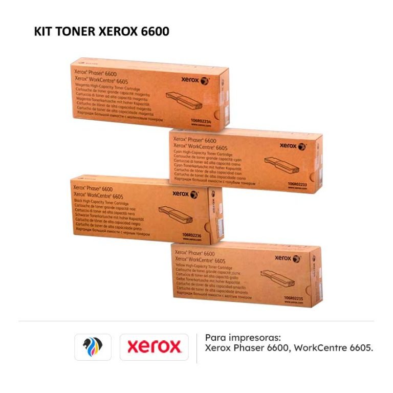 KIT TONER XEROX 6600 PHASER 6605 WORKCENTRE • Nuevo