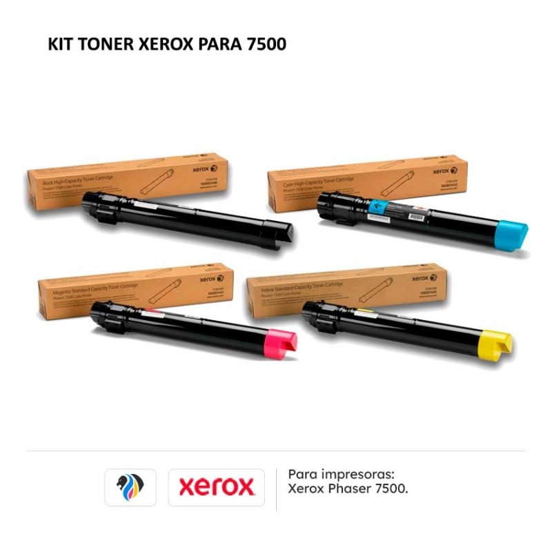 Kit Toner Xerox 7500 Phaser • Nuevo