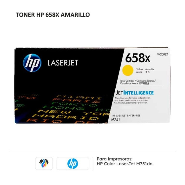 Toner HP 658X Amarillo para M751 • Nuevo