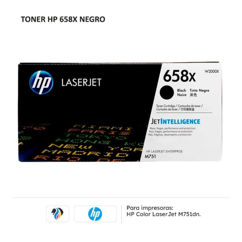 Toner HP 658X Negro para M751 • Nuevo
