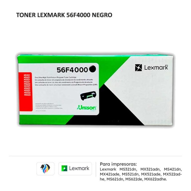 Toner Lexmark 56F4000 Negro para 321 421 521 621 • Nuevo