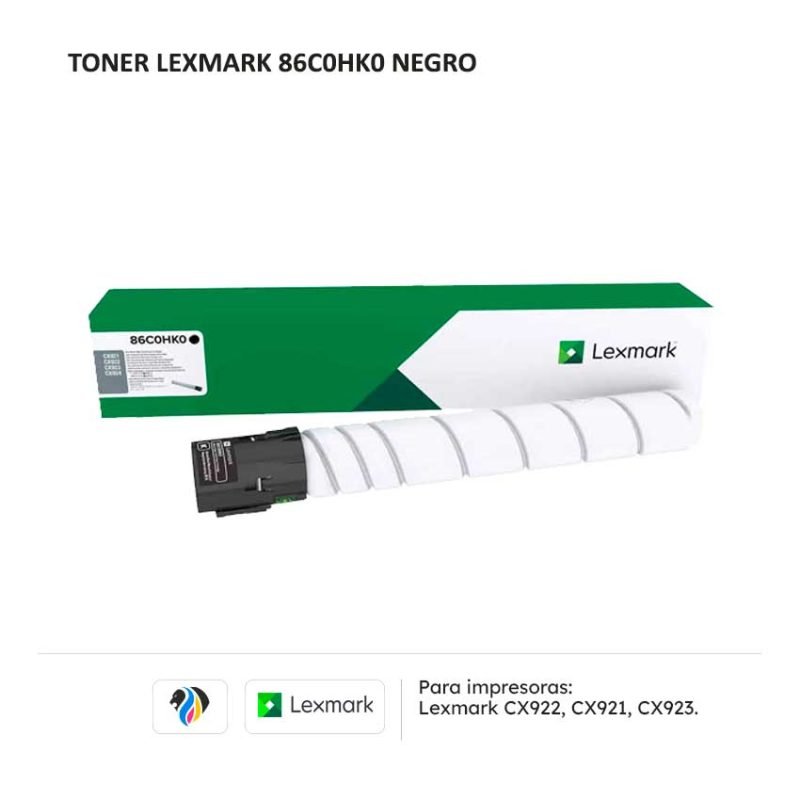 Toner Lexmark 86C0HK0 Negro para 921 922 923 • Nuevo