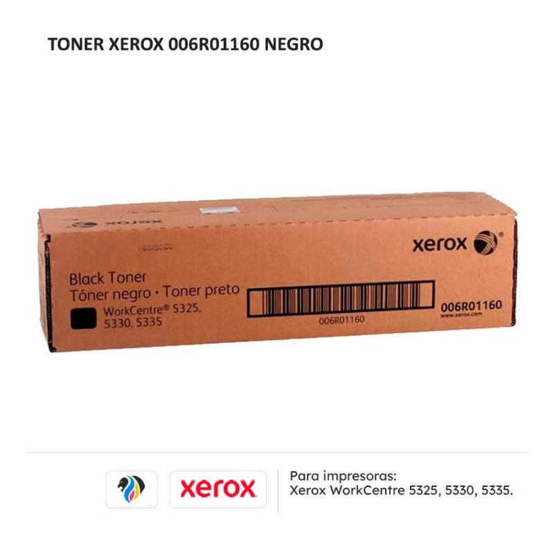Toner Xerox 006R01160 Negro para 5325 5330 5335 • Nuevo