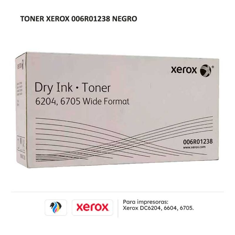 Toner Xerox 006R01238 Negro para 6204 6604 6705 • Nuevo