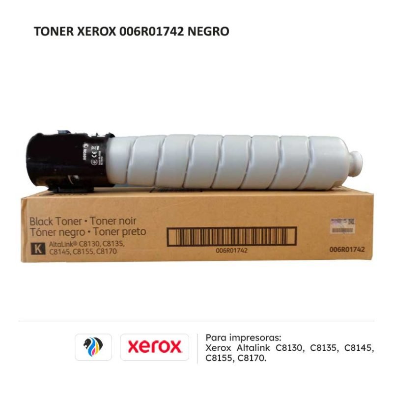 Toner Xerox 006R01742 Negro para C8130 8135 8145 • Nuevo