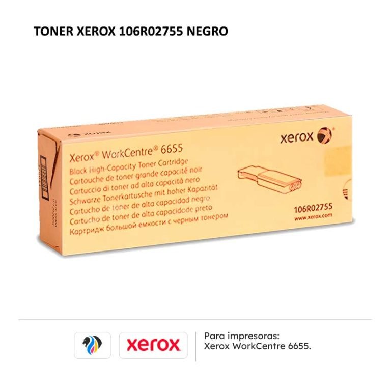 Toner Xerox 106R02755 Negro para 6655 • Nuevo