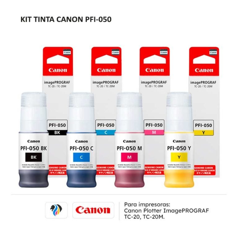 Kit Tinta Canon PFI-050 Para TC-20 TC-20M Nuevo