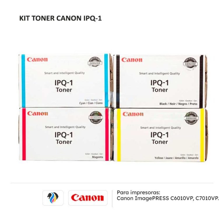 Kit Toner Canon IPQ-1 Para C6010VP C7010VP • Nuevo