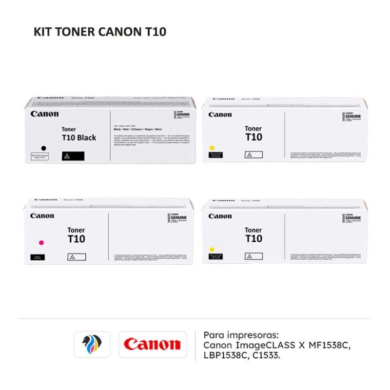 Kit Toner Canon T10 para MF1538 LBP1538 C1533 • Nuevo