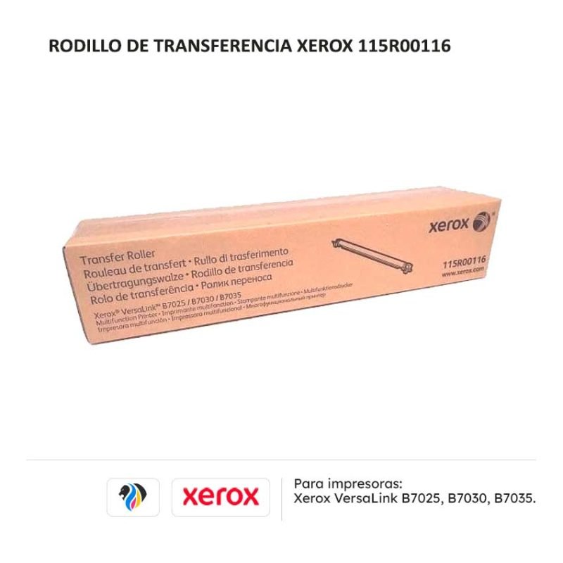 Rodillo Transferencia Xerox 115R00116 Para B7025 • Nuevo